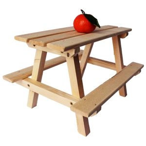 Mini Picnic Bench Display Risers | fun & quirky displays | Ligneus