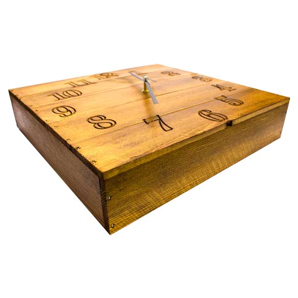 Rustic Brown Distressed Box Clock | Keeping time | Ligneus UK