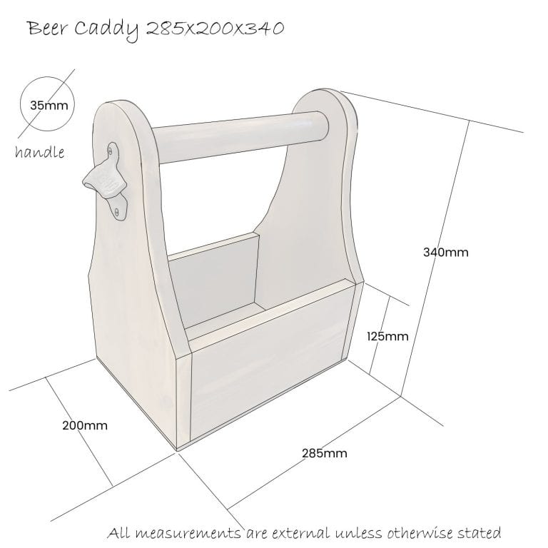 Personalised Beer Caddy | Quality Design Perfect for beer lovers | Ligneus