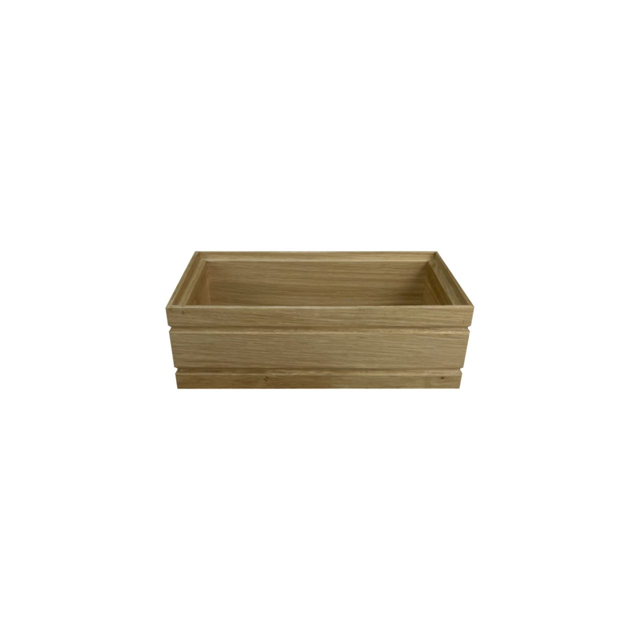 GN 1/4 Ribbed Oak Stacker Box 265x162x80 | Buffet Displays