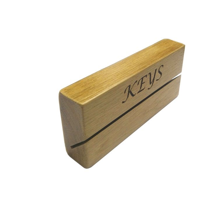 Oak Key holder Slot Rack 200x90x38 - never misplace your keys again