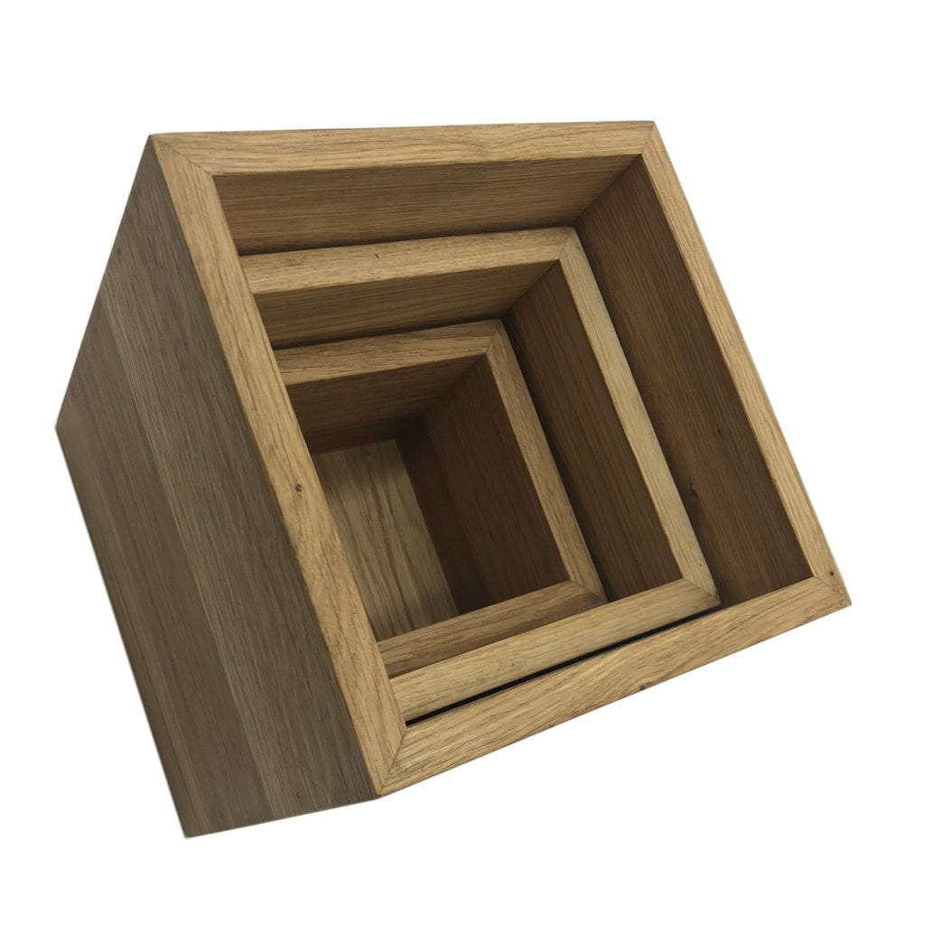Oak Box Riser Set | Attractive and Multi-function Display