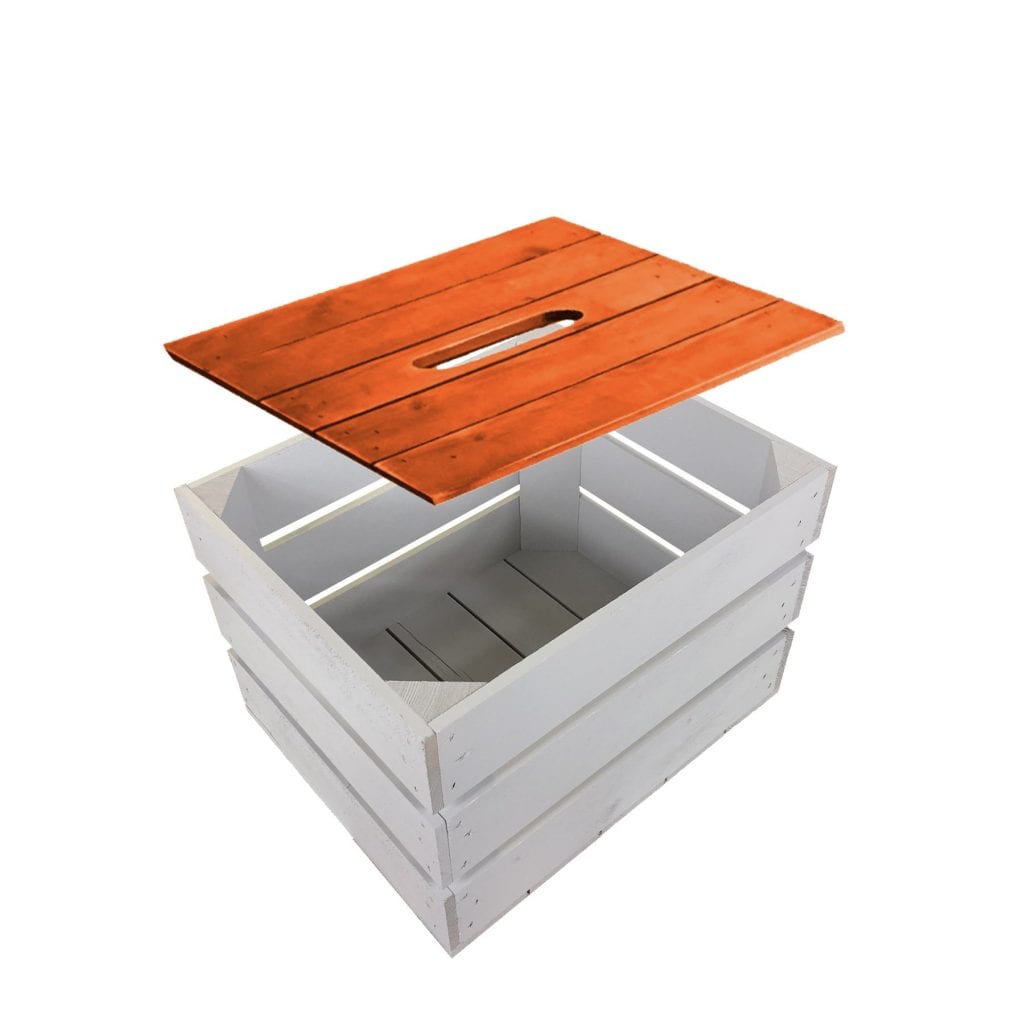 Rustic Crate Shelf 353x157x50 | Enhancing Crates | Ligneus UK
