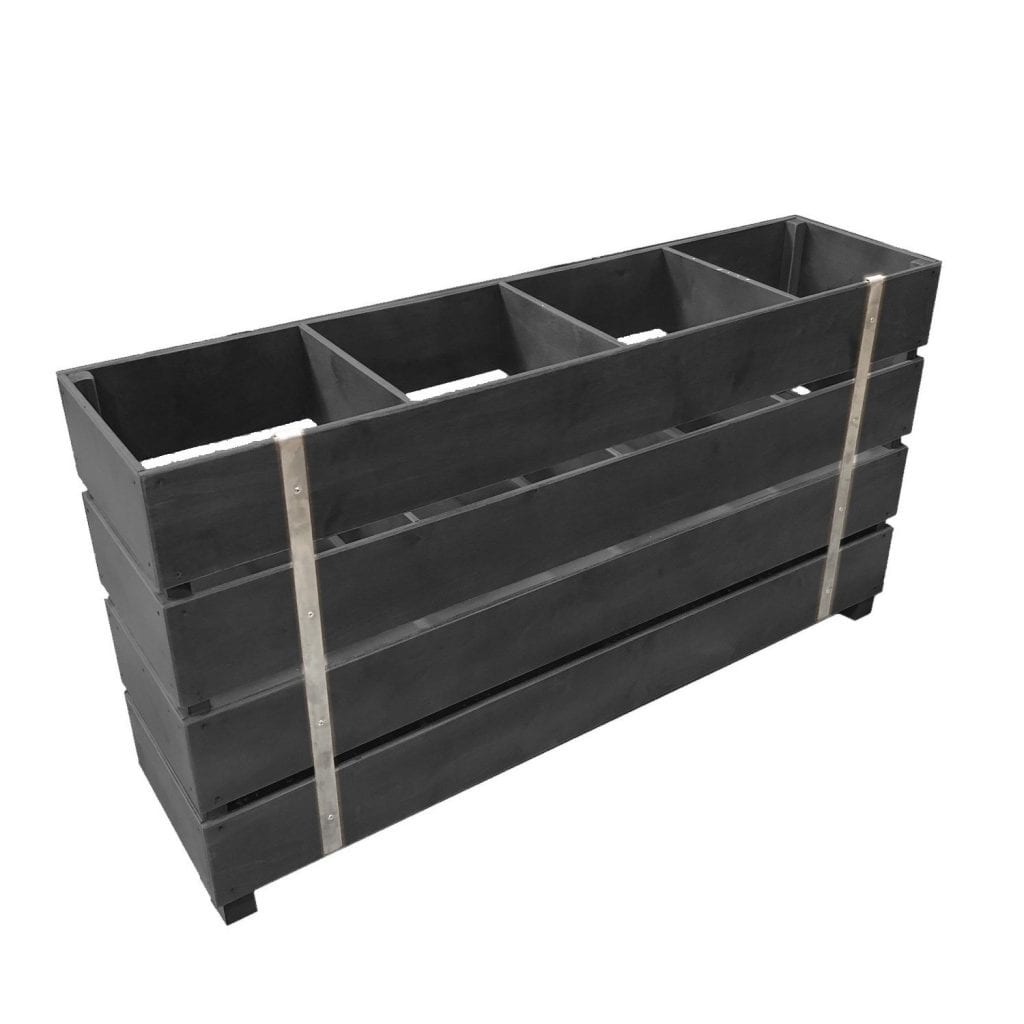 Static Amberley Grey 4 Bin Impulse Merchandise Display Stand