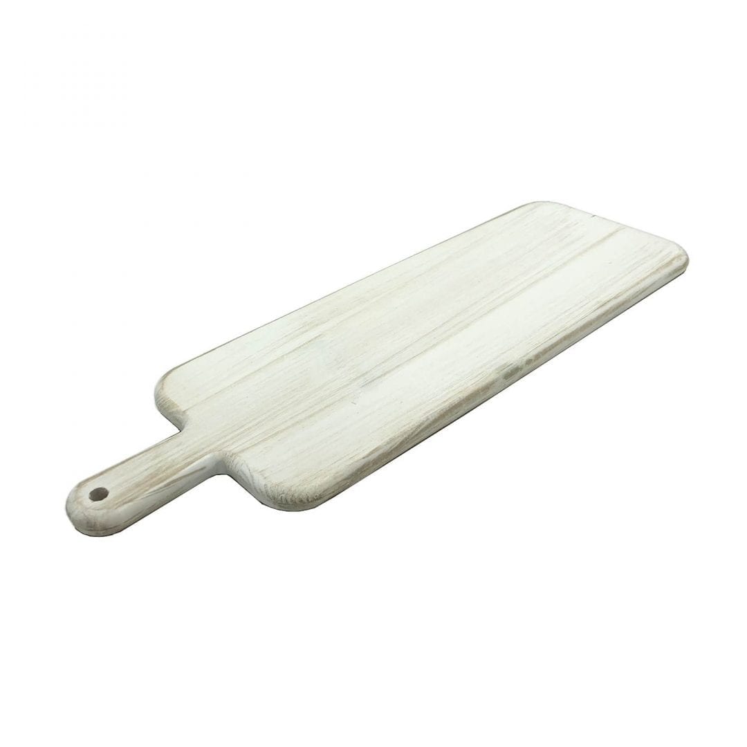 White Distressed Pine Serving Paddle Board 575x175x18 | Ligneus UK