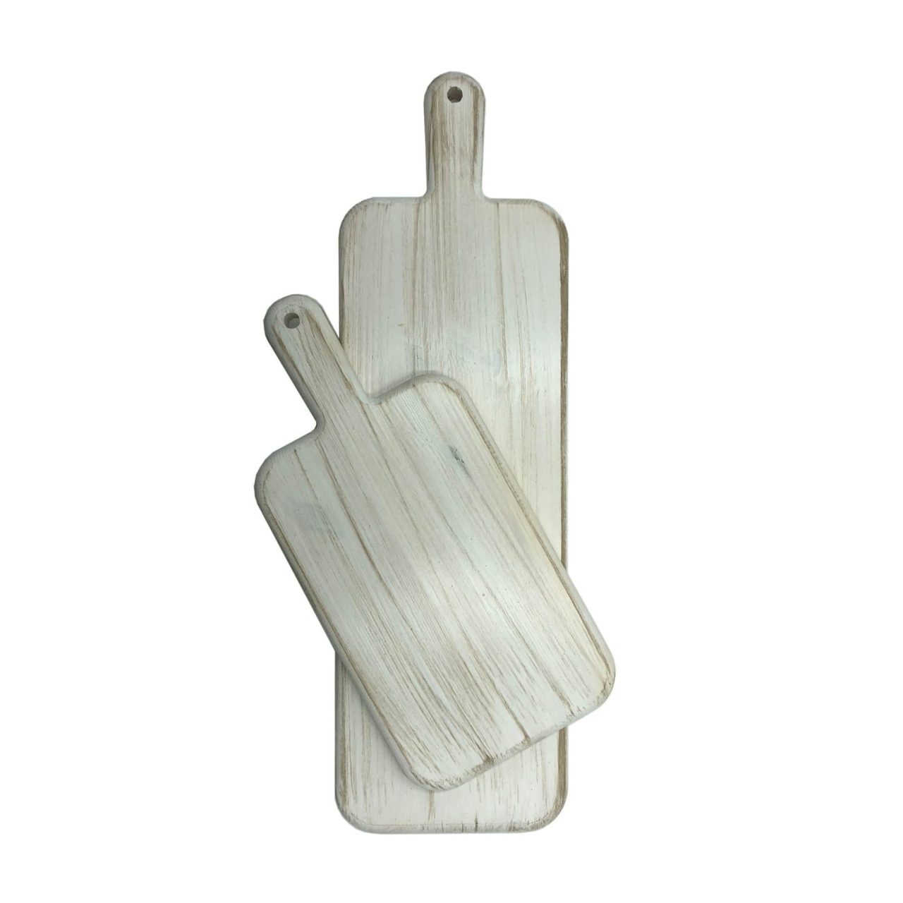 White Distressed Pine Serving Paddle Board 575x175x18 | Ligneus UK
