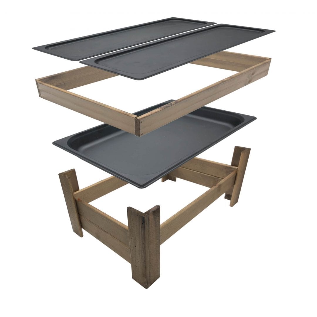 GN1/1 Gastronorm Chiller Display Stand | Buffet Displays | Ligneus