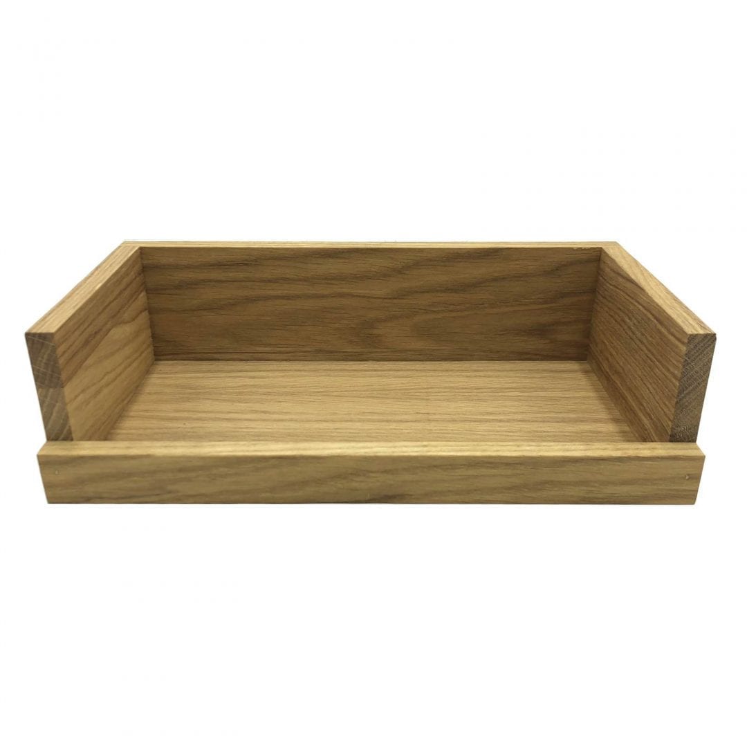 Slanted 4 Compartment Oak Condiment Holder | Ligneus UK