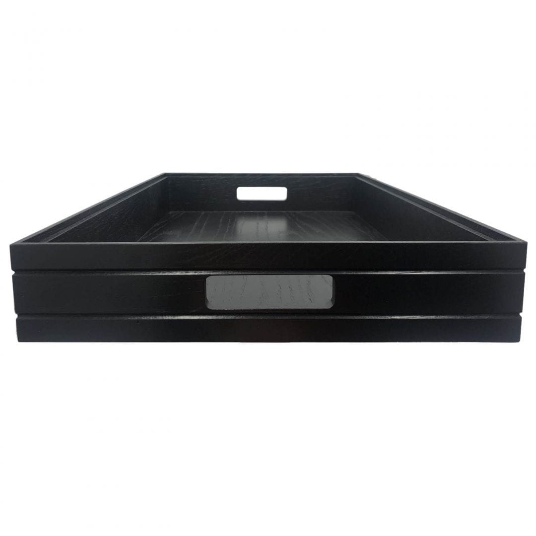 Handle Tray Black | Part of the modular Buffet System | Ligneus