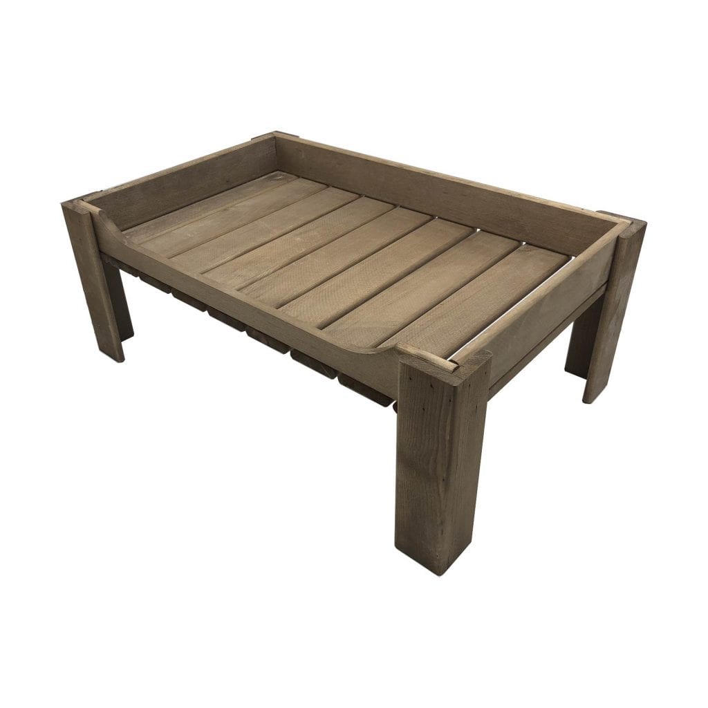 Rustic Slatted Beverage Display Stand | Service & Display | Ligneus