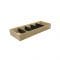 Plain Natural Oak Partitioned Stacker Box 450x179x60 | Ligneus