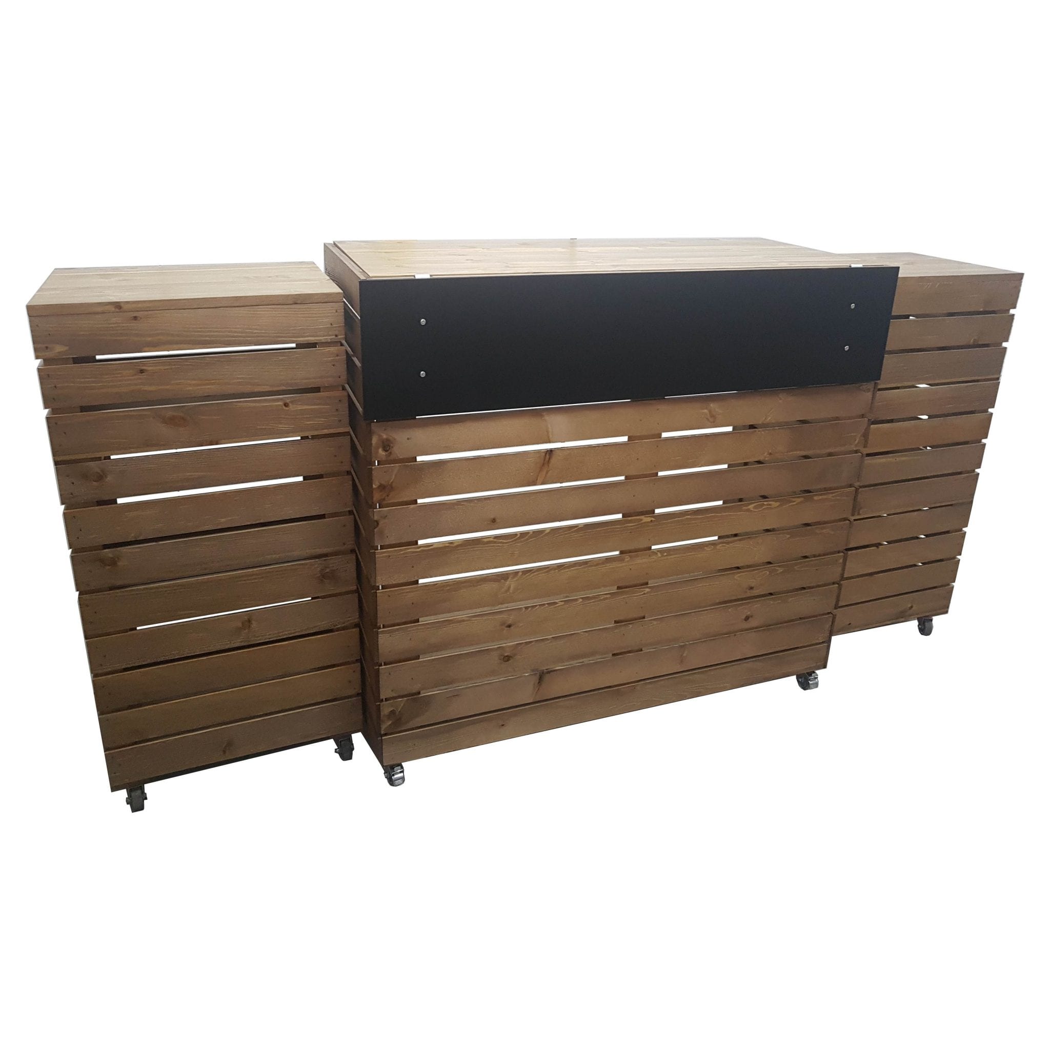 Rustic Brown Pop Up Bar | Garden Bar | Gin Bar | Champagne Bar