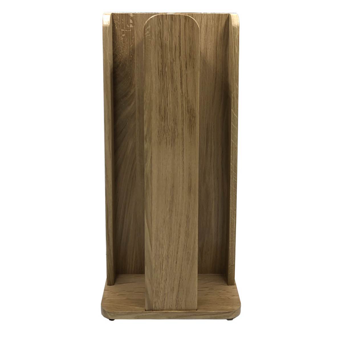 Black Oak 4 Compartment Slanted Cup & Lid Holder 465x127x465