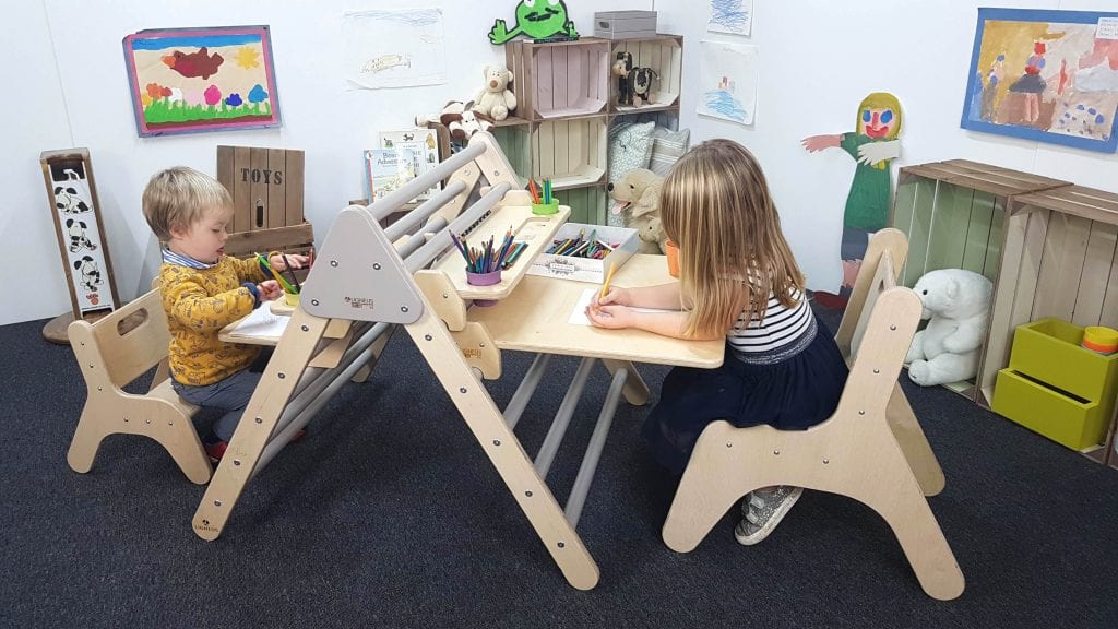 Junior Pikler Desk Set | Play & Learn | Sustainably Made | Ligneus UK