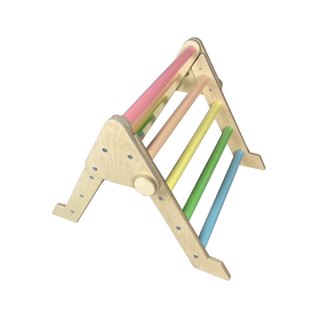 Nursery Climbing Triangle Pastel Rainbow | Sustainably made | Ligneus