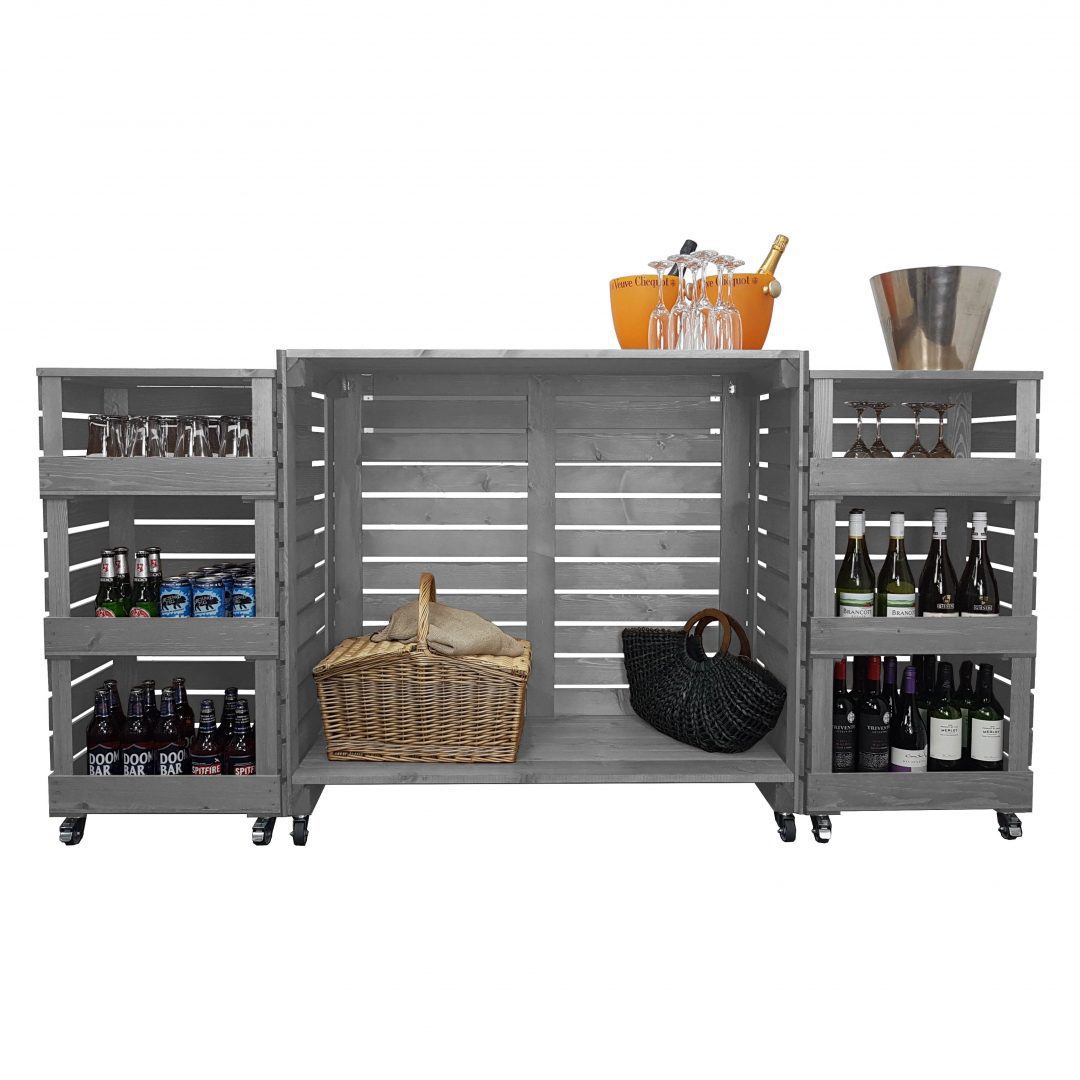 Rustic Brown Pop Up Bar | Garden Bar | Gin Bar | Champagne Bar