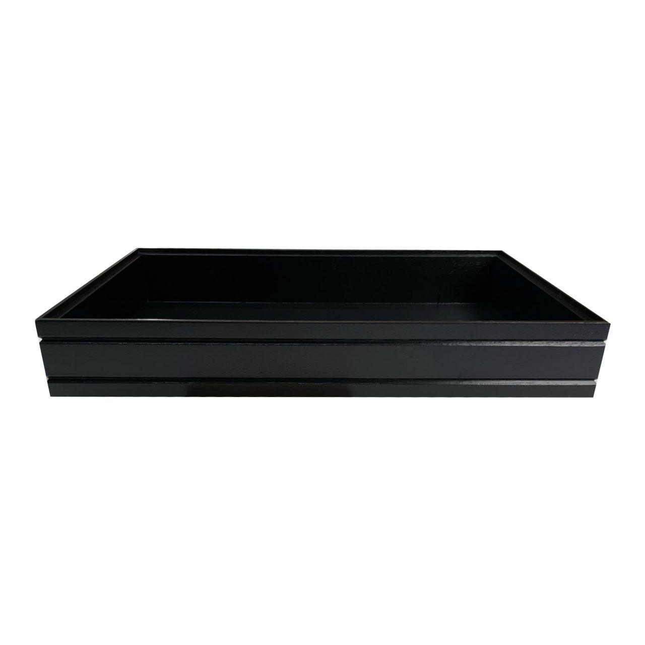 GN 1/1 Ribbed Black Oak Stacker Box 530x325x80 | Ligneus UK