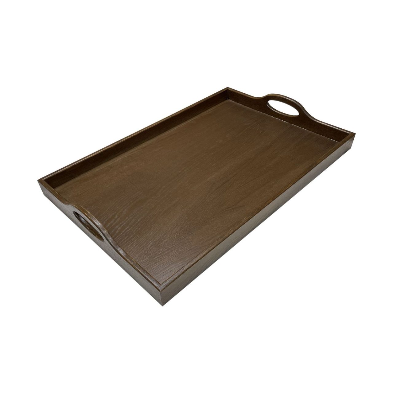Dark Brown Oak Butlers Tray 600x400x85 | Oak Trays | Ligneus