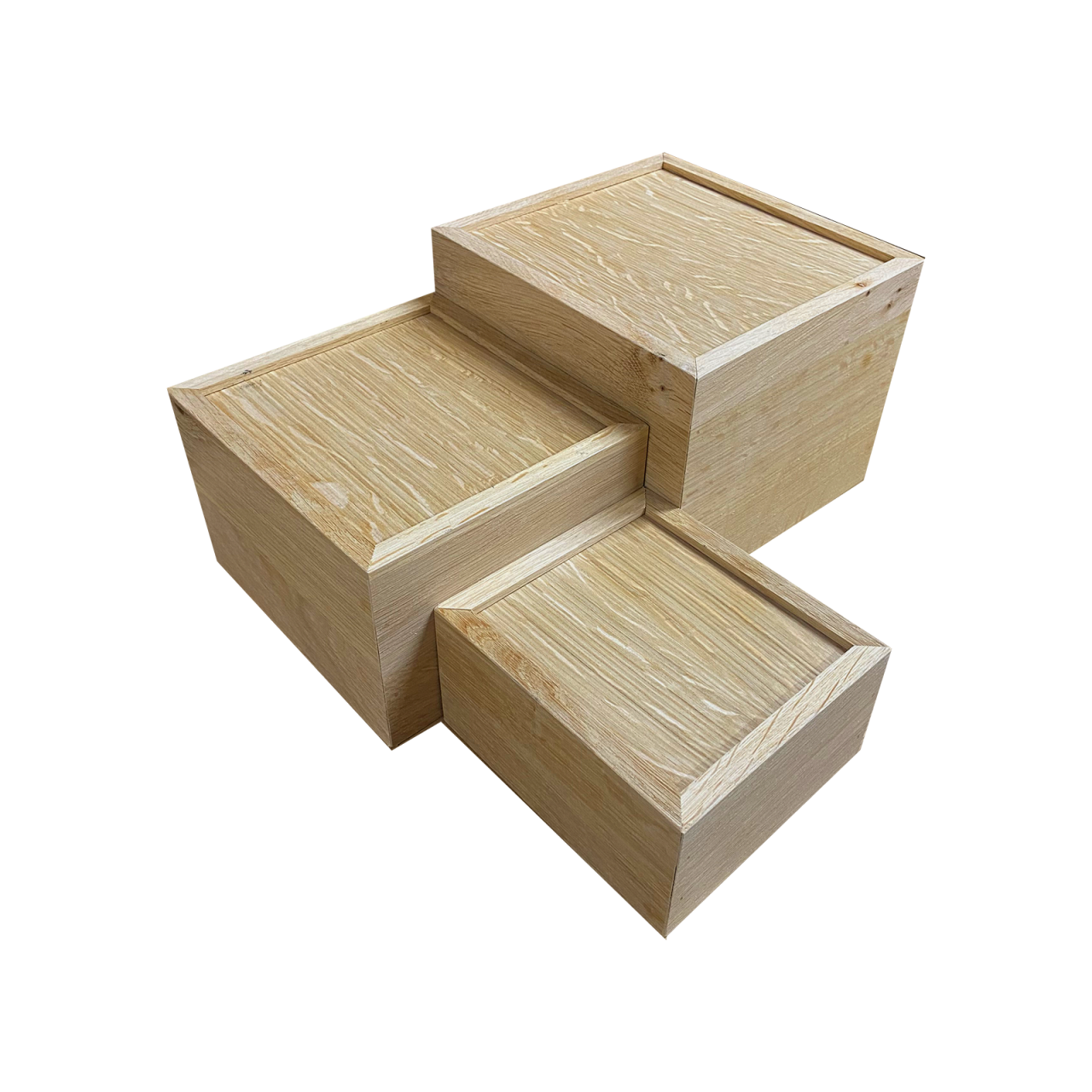 Burford Oak B1/6 Nesting Cube Set Natural | Ligneus UK