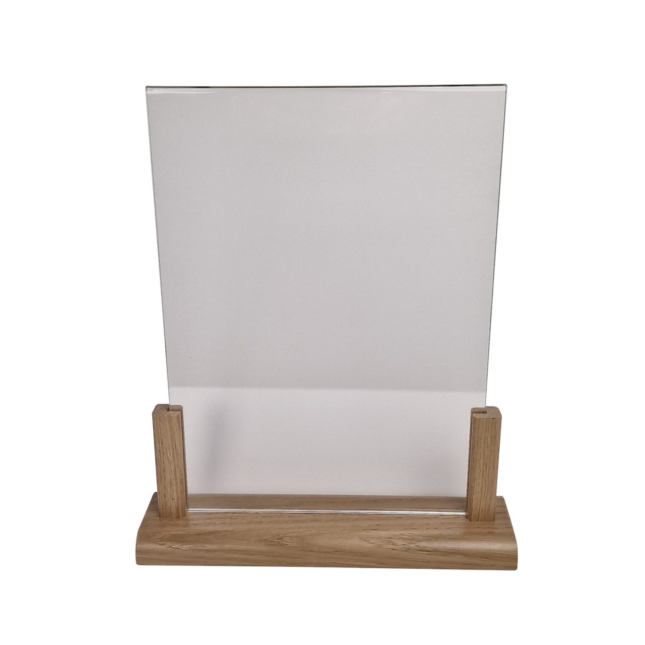Oak Menu Holder with A4 acrylic insert