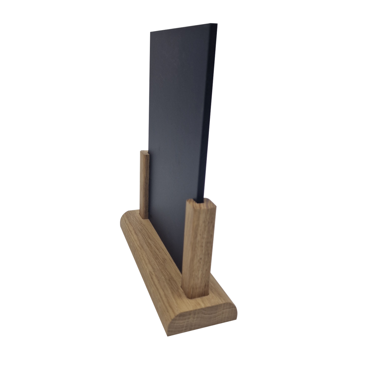 Oak Menu Holder with A5 blackboard insert