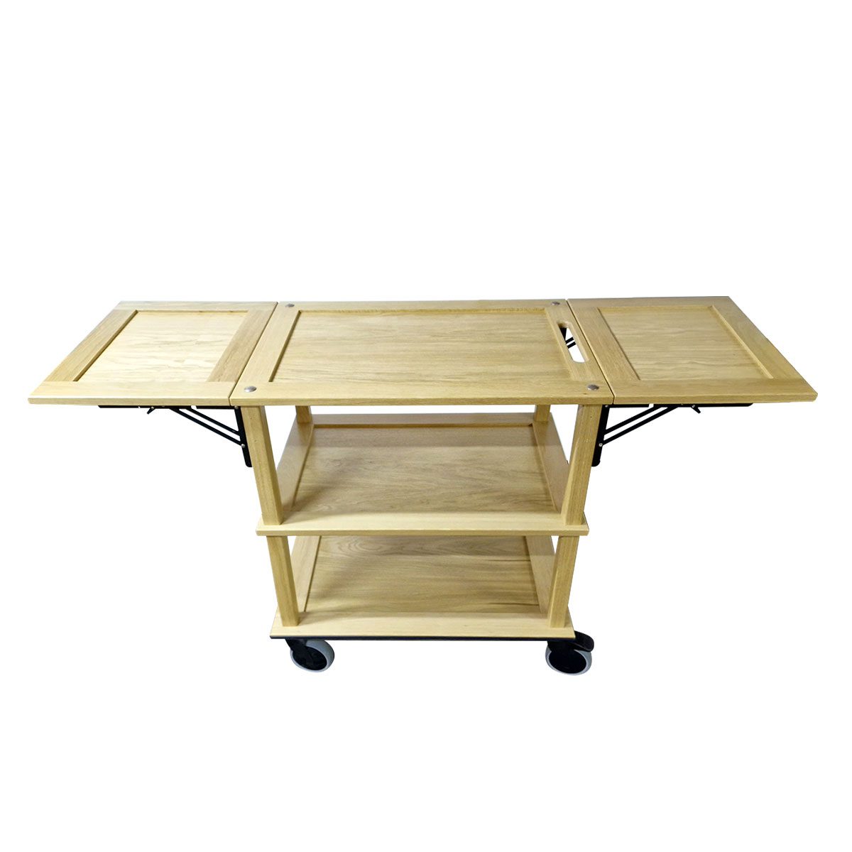Burford GN11 Trolley GN1/2 Drop Leaves Natural | Ligneus UK